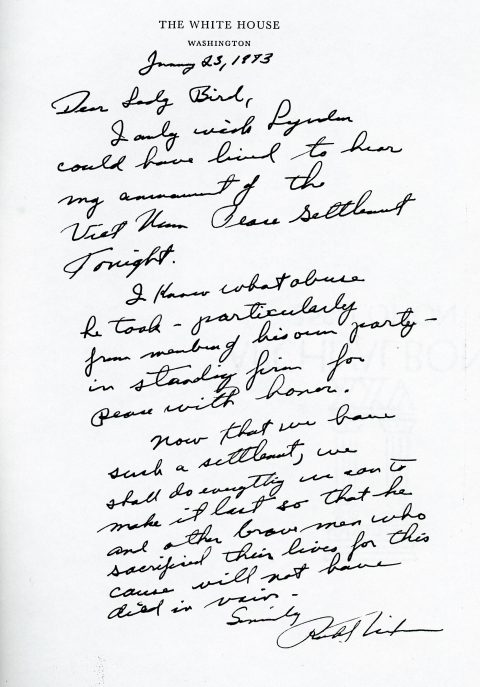 50 Years Ago President Nixon Announces a Peace Agreement in Vietnam ...